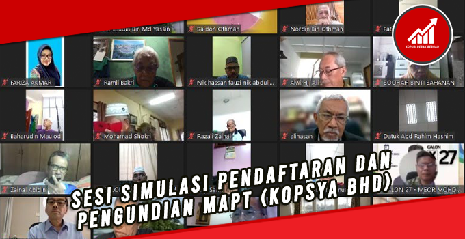 Sesi Simulasi Pendaftaran Dan Pengundian MAPT (KOPSYA BHD) | Aktiviti ...